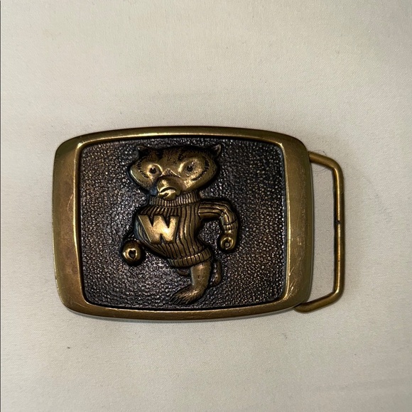 Marine Banks | Accessories | Vintage Solid Brass Belt Buckle With 3d ...